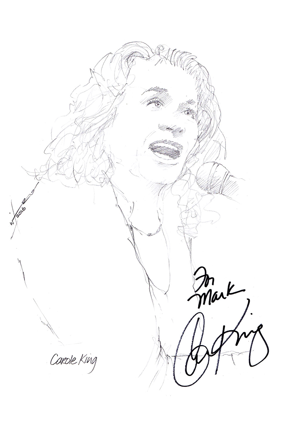 Drawing: Carole King | ChicanePictures