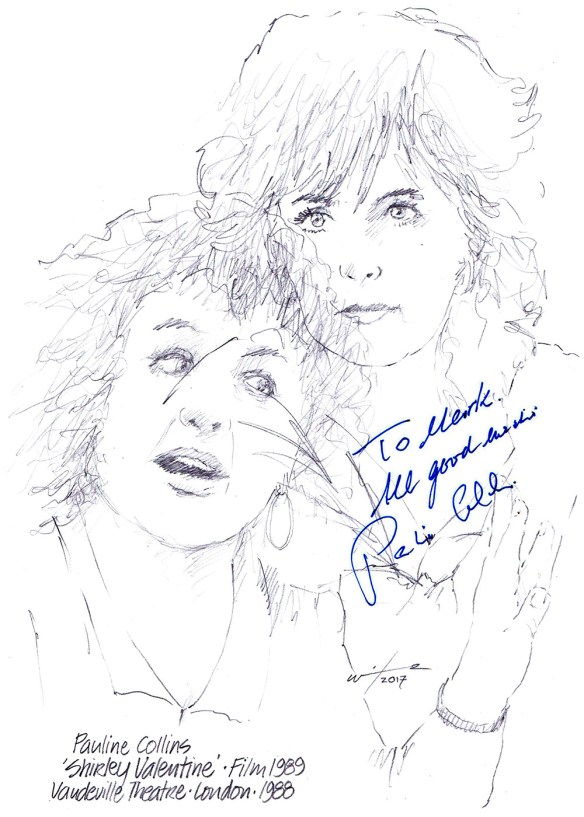 Drawing: Pauline Collins in Shirley Valentine | ChicanePictures