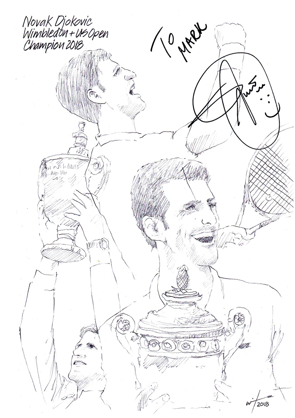 Drawing: Novak Djokovic | ChicanePictures