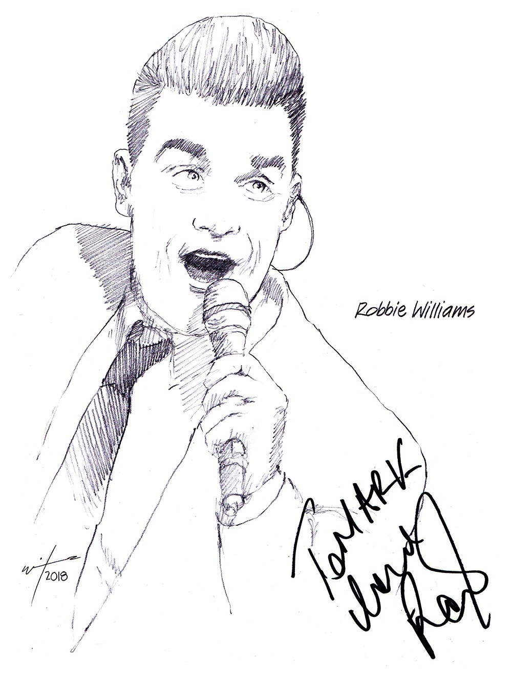 Drawing: Robbie Williams | ChicanePictures