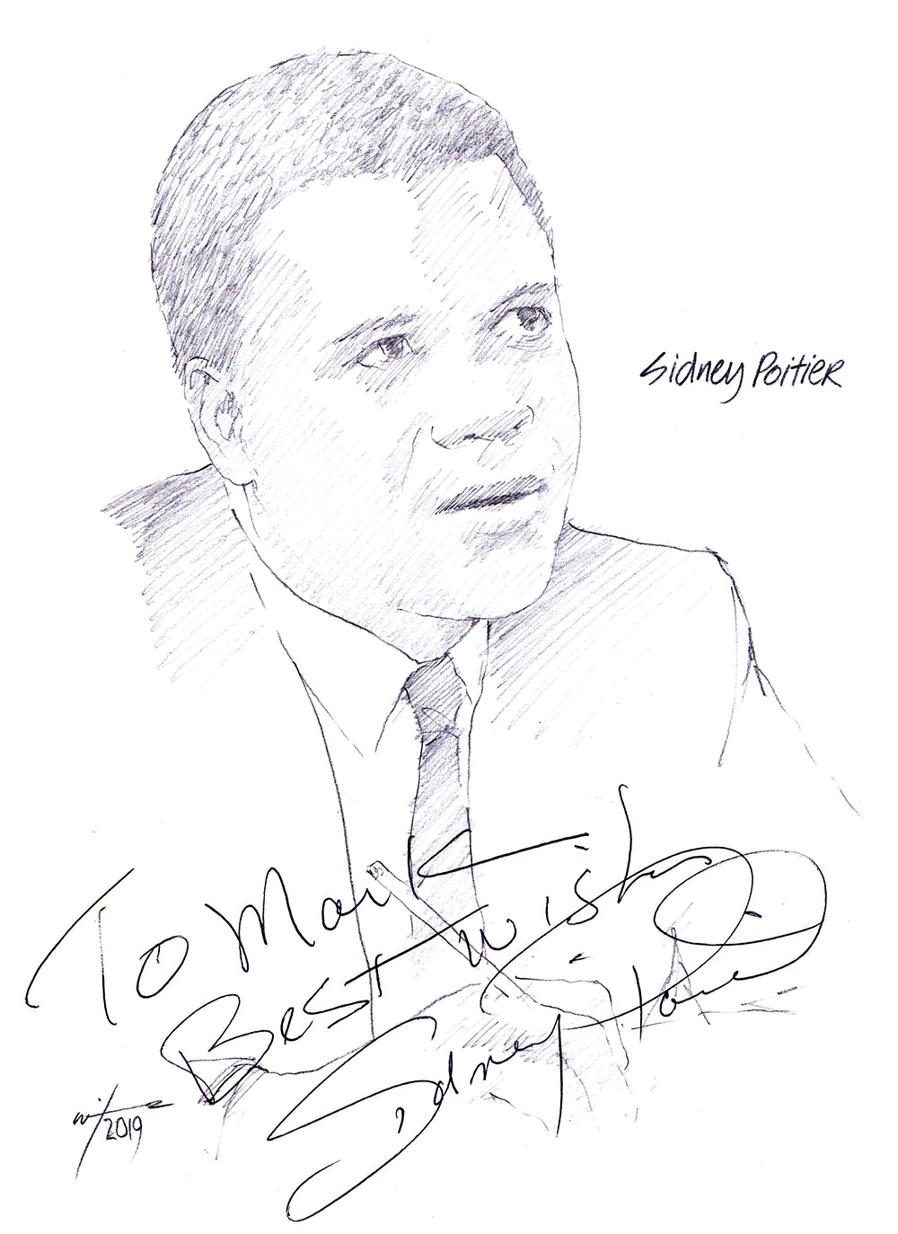 Drawing: Sidney Poitier | ChicanePictures